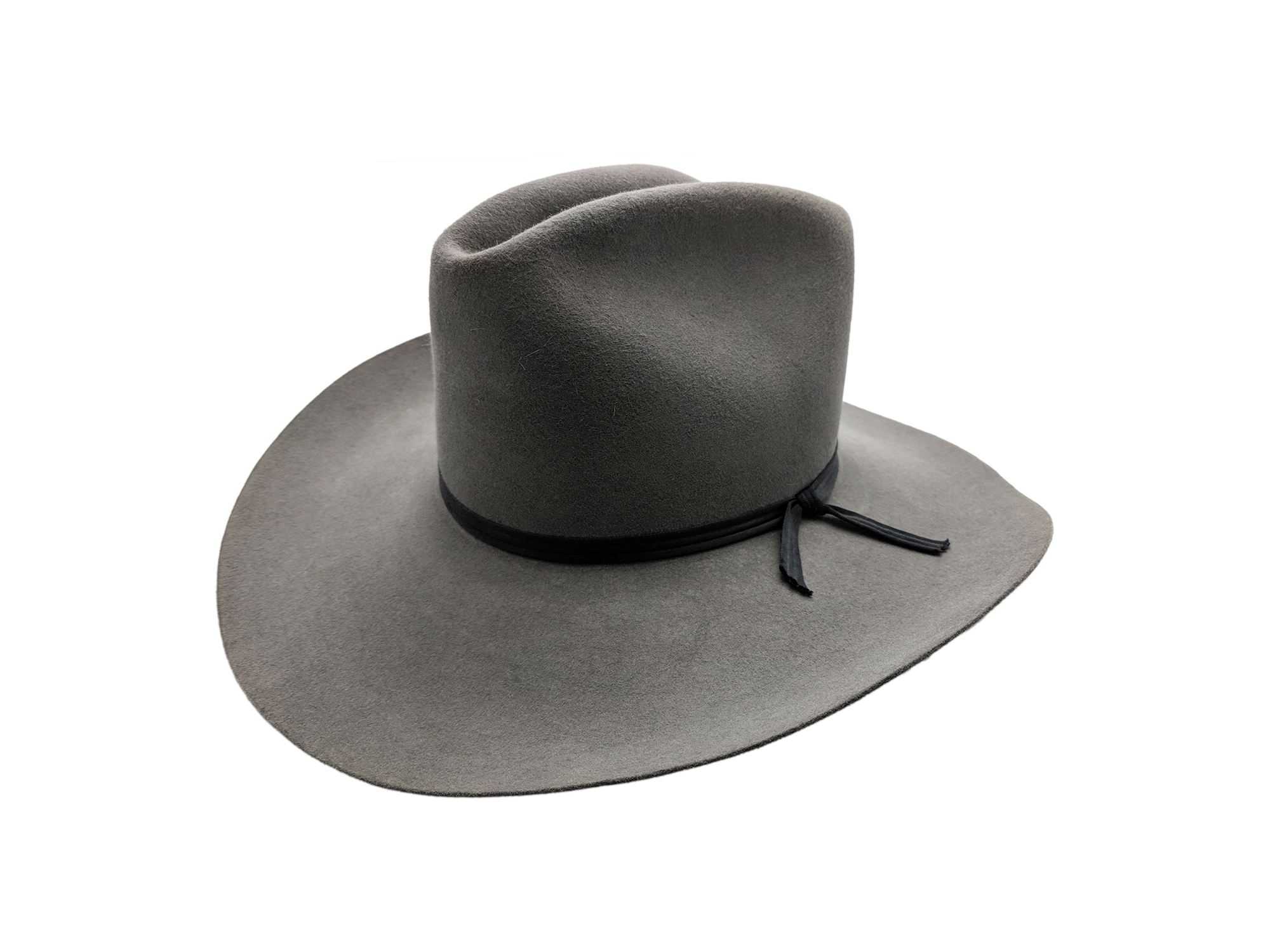 Vintage Miller Stockman Charcoal Cowboy Hat Size 7 1/4" - Bernard Hats